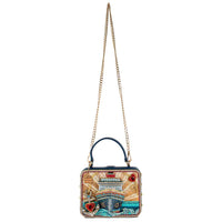Full Steam Ahead Beaded Cruise Ship Top Handle Handbag - Mary Frances