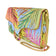 Tropics Beaded Colorful Leaves Crossbody Clutch Handbag Purse