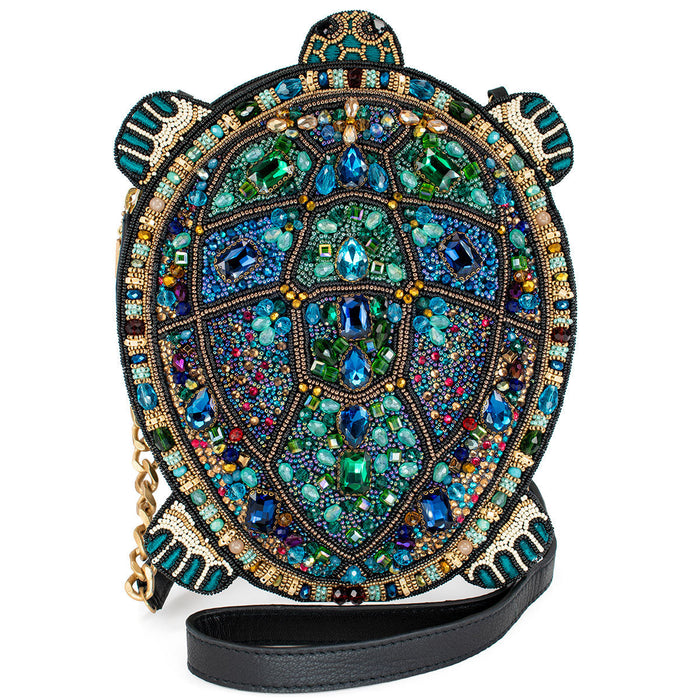 Wave Rider Beaded Turtle Crossbody Handbag - Mary Frances